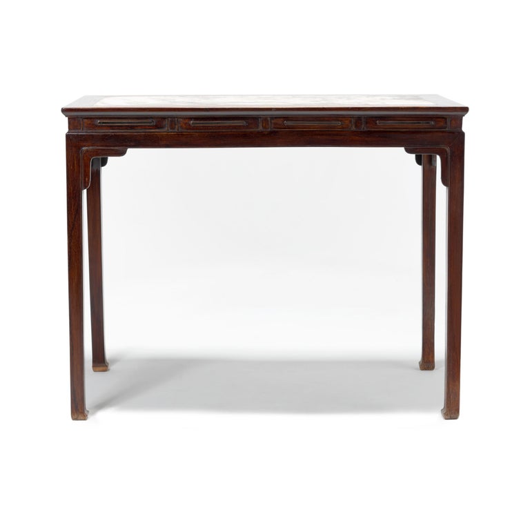 Chinese Marble Top Writing Table at 1stDibs