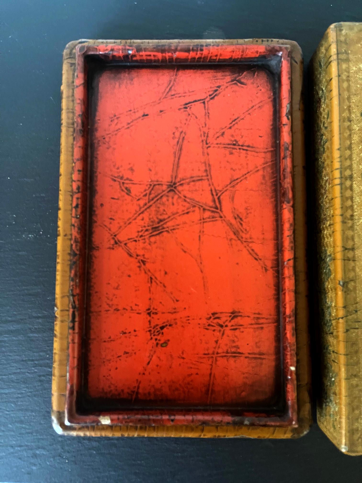 Chinese Royal Lacquer Box for Poetry Slips For Sale at 1stDibs