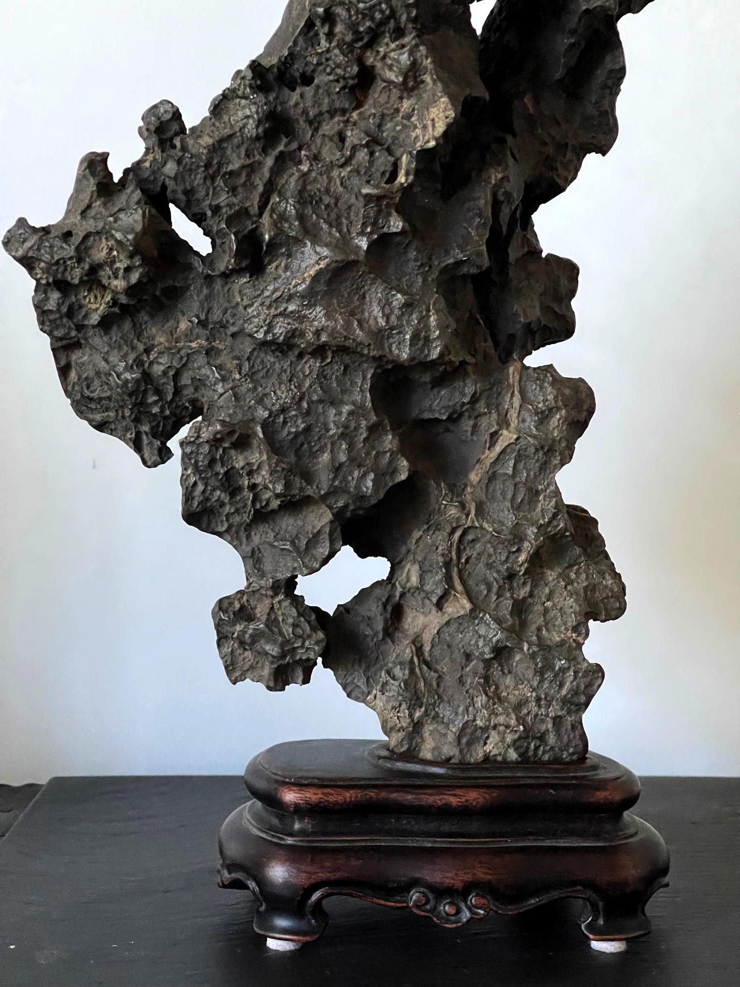 Chinese Scholar Rock Ying Stone on Display Stand at 1stDibs | a 'ying ...
