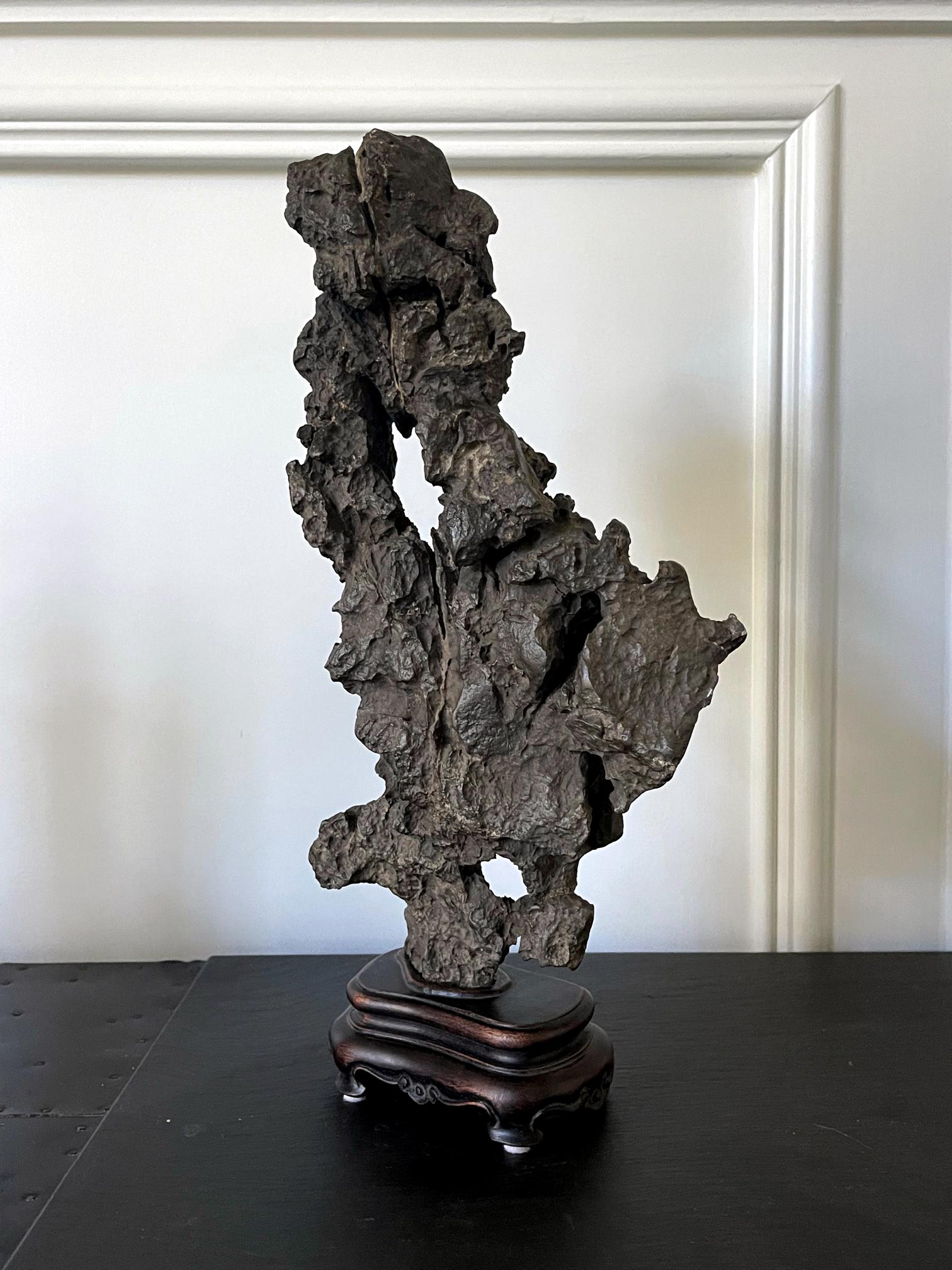 Chinese Scholar Rock Ying Stone on Display Stand at 1stDibs | a 'ying ...