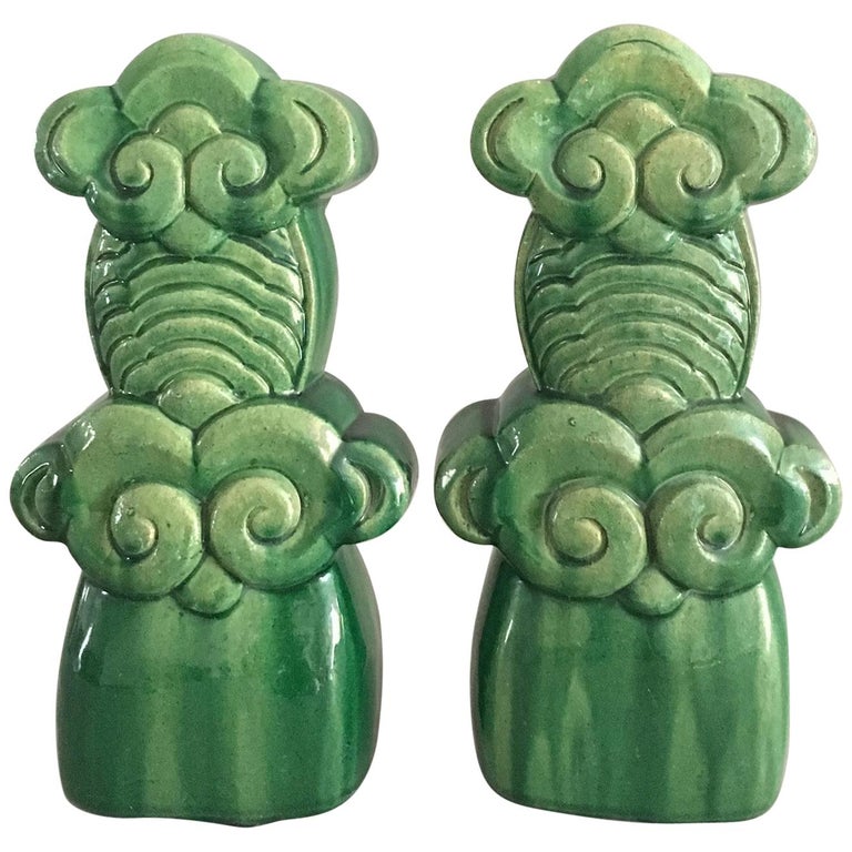 Chinese Shiwan Ware Pottery Roof Tiles, circa 1880 For Sale at 1stDibs