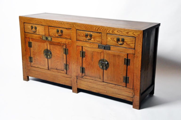 Chinese Sideboard with Four Drawers and Two Pairs of Doors at 1stDibs