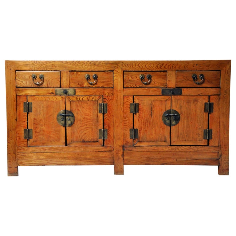 Chinese Sideboard with Four Drawers and Two Pairs of Doors at 1stDibs