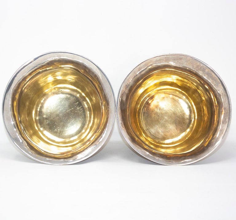 Chinese Silver Cache Pot Pair Bao Heng Xiang For Sale at 1stDibs