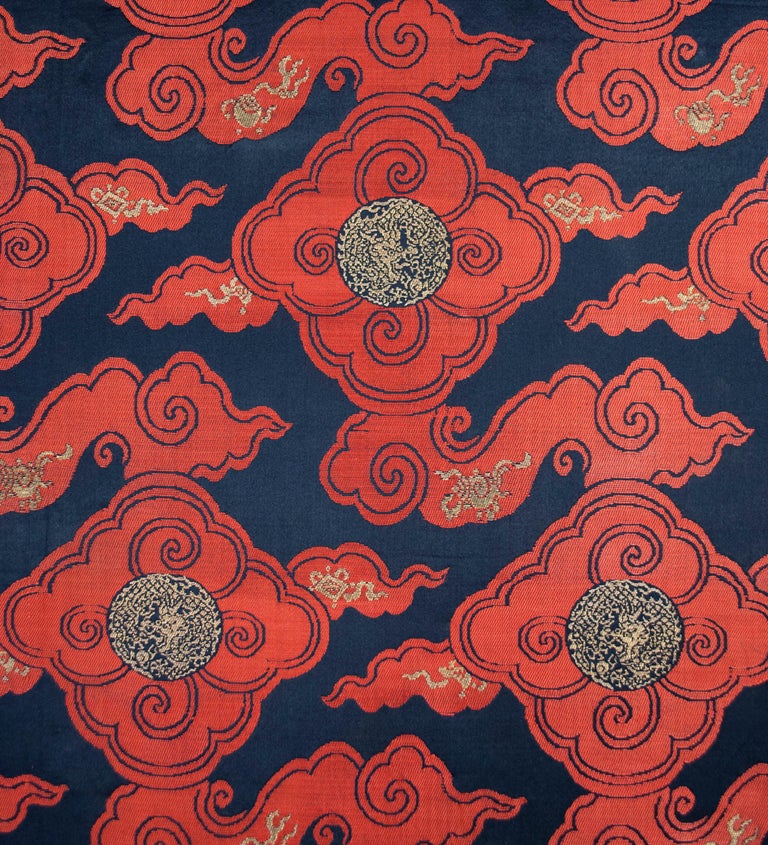 Chinese Silk Cloud-Band Textile with Dragon Roundels, circa 1800-1825 ...