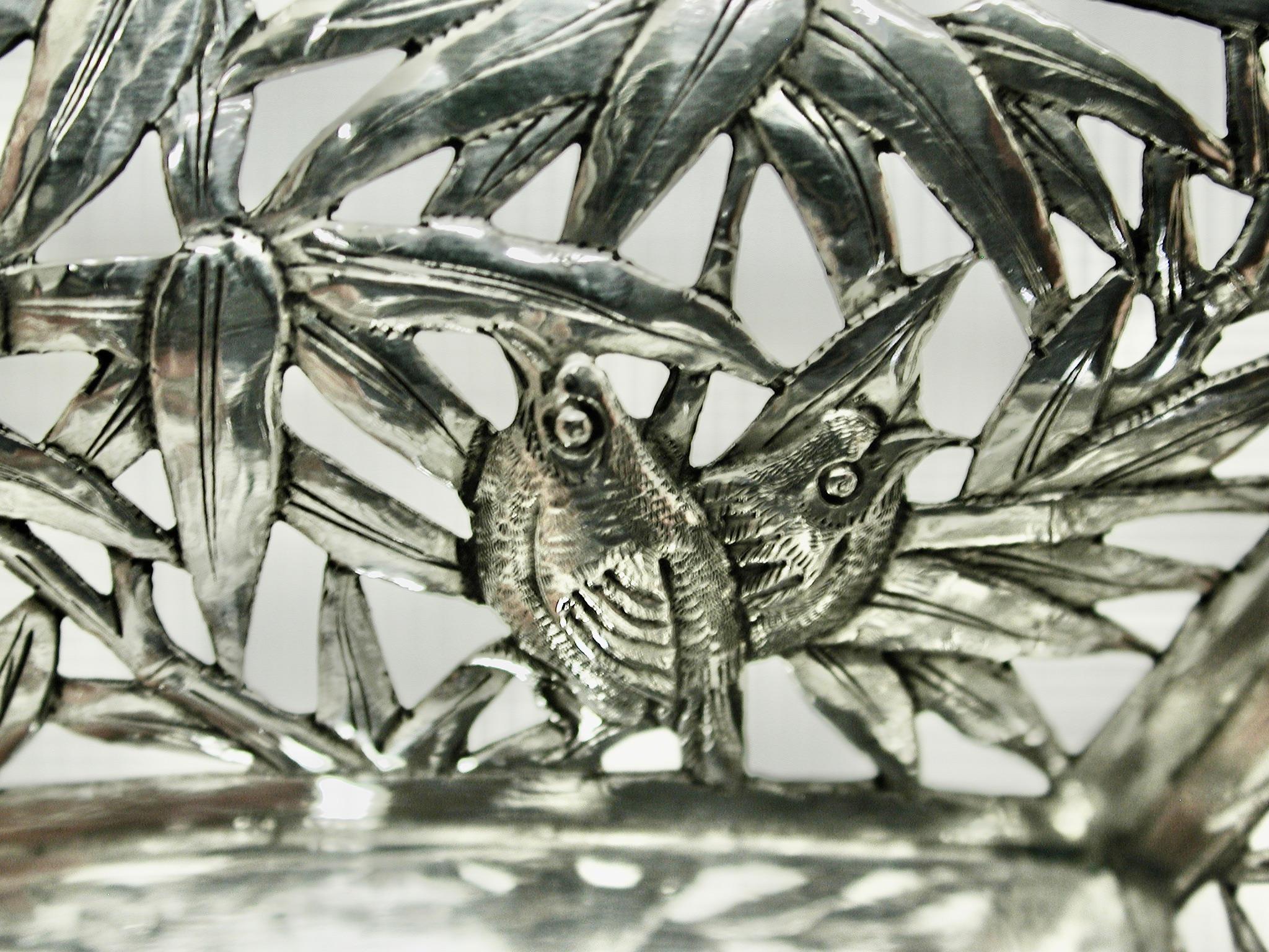 Chinese Silver Sweet Basket with Swing Handle, Tuck Chang, Shanghai ...