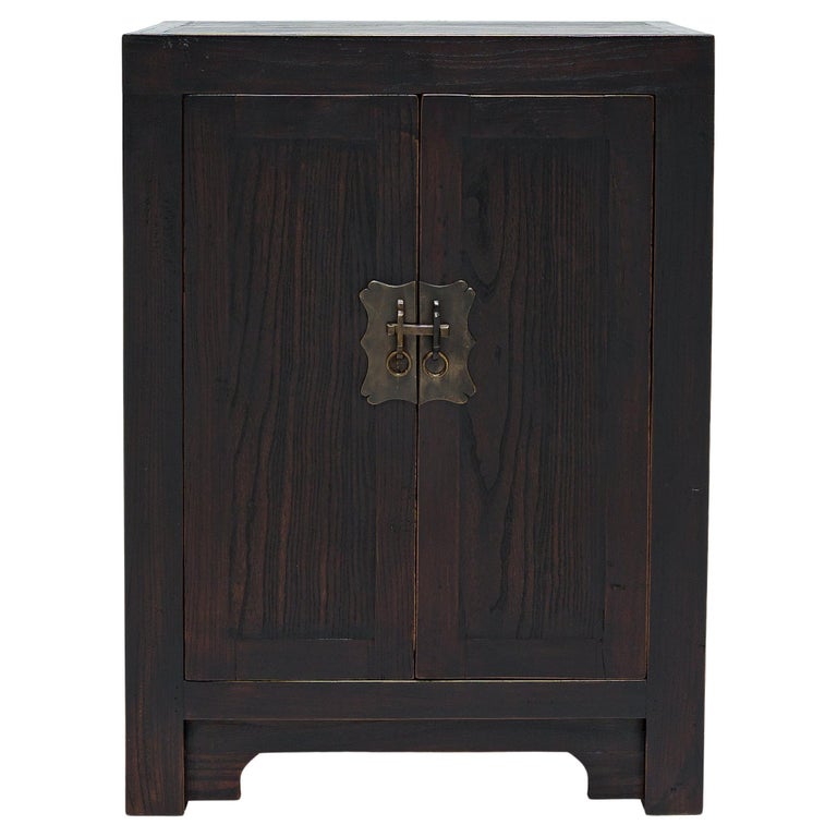 Chinese Square Corner Locking Chest For Sale at 1stDibs