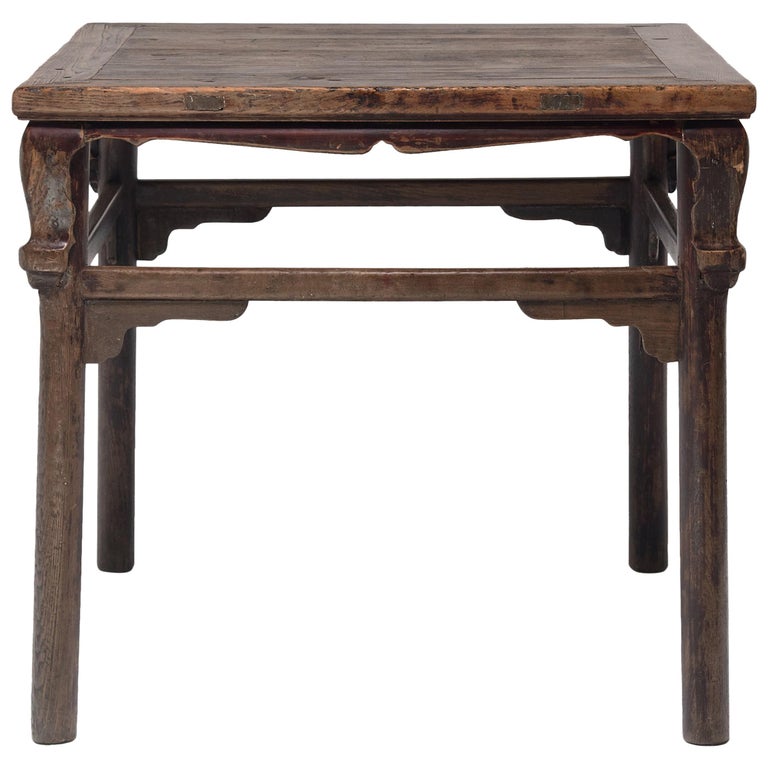Chinese Square Display Table with Scroll Corners, circa 1850 For Sale ...