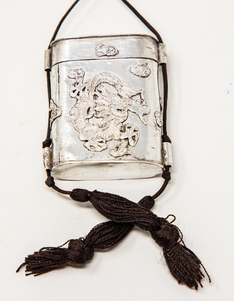 Chinese Sterling Pill Box For Sale at 1stDibs | china pill box