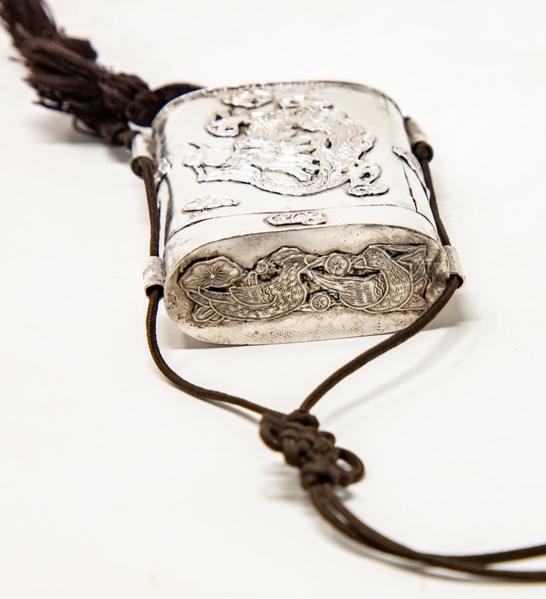 Chinese Sterling Pill Box For Sale at 1stDibs | china pill box