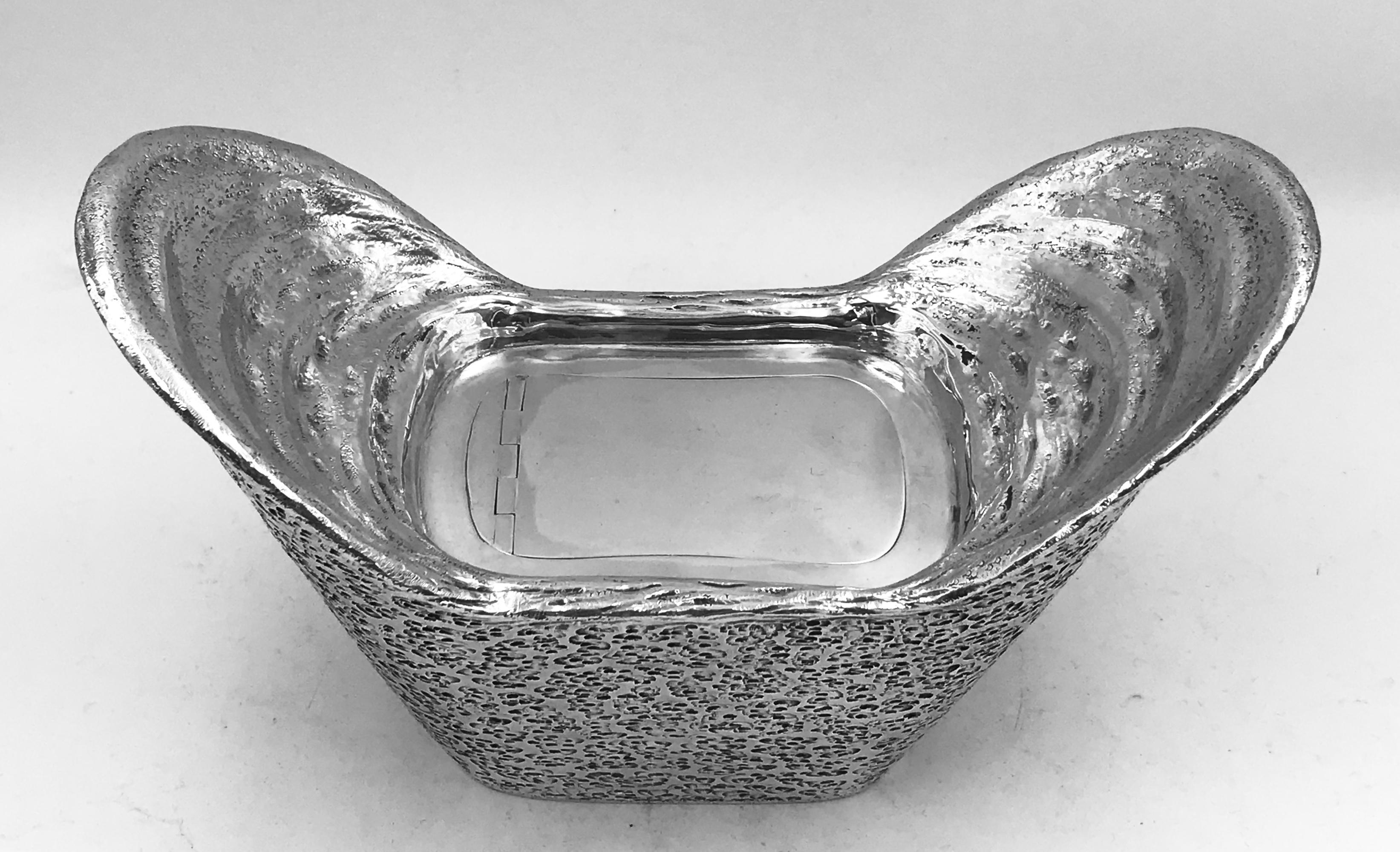 Chinese Sterling Silver Sycee Shaped Box at 1stDibs | sycee for sale ...