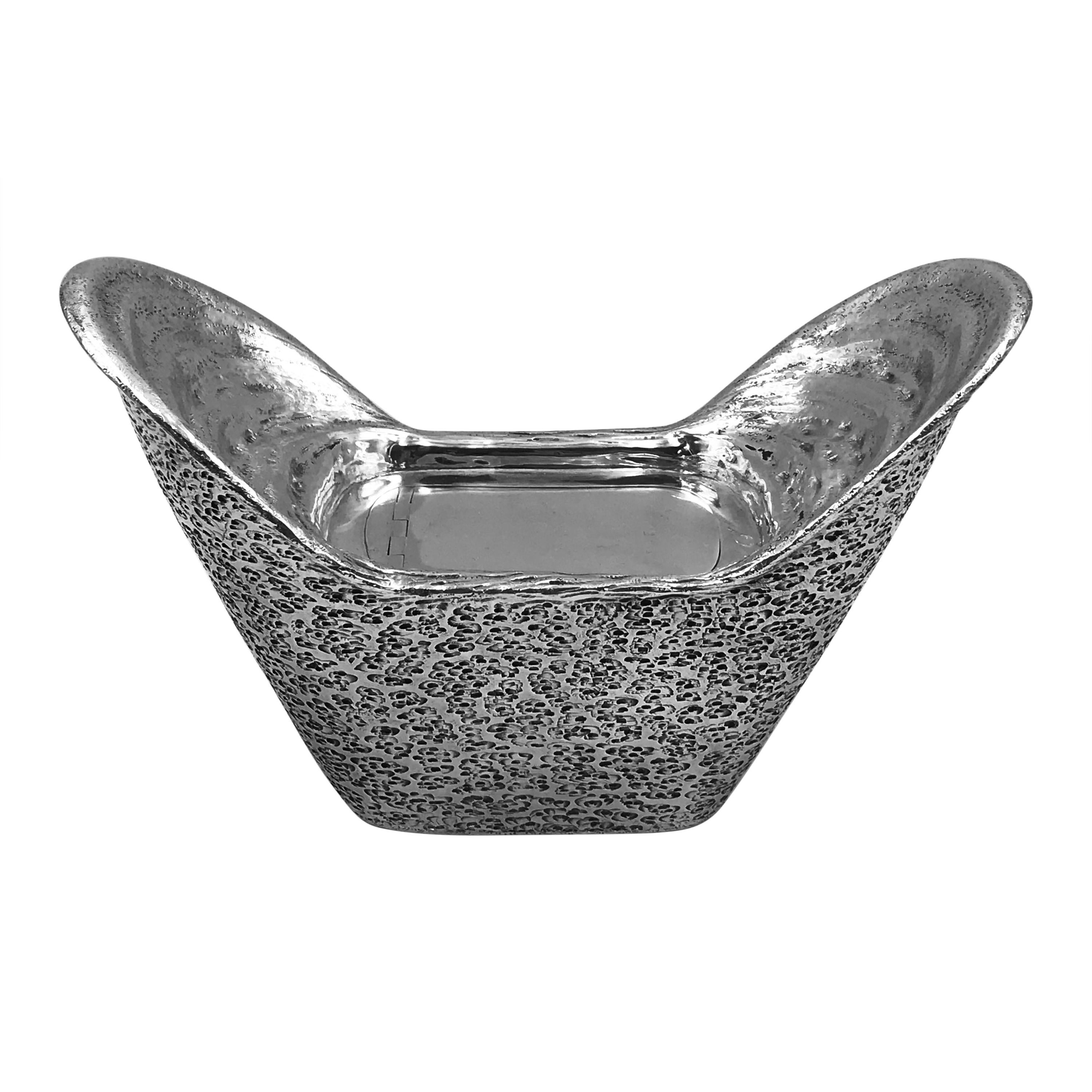 Chinese Sterling Silver Sycee Shaped Box at 1stDibs | sycee for sale ...