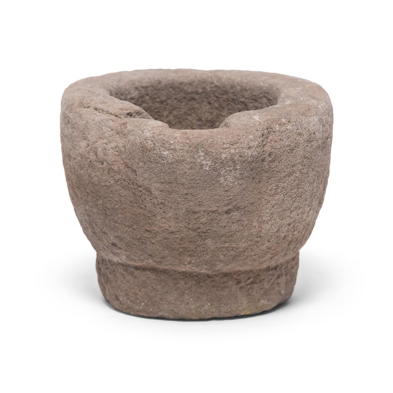 Chinese Stone Garlic Mortar, circa 1900 at 1stDibs