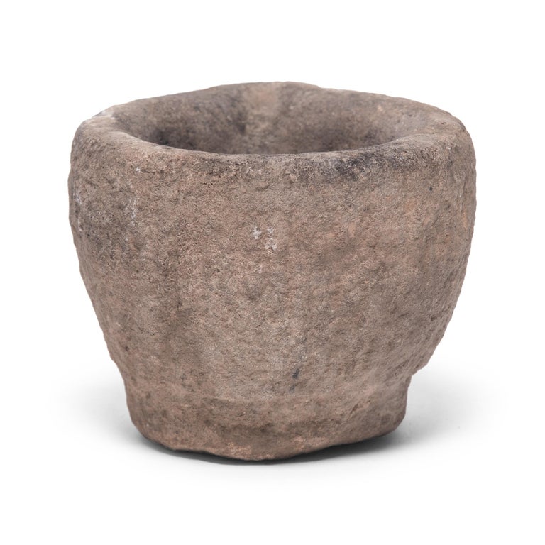 Chinese Stone Garlic Mortar, circa 1900 at 1stDibs