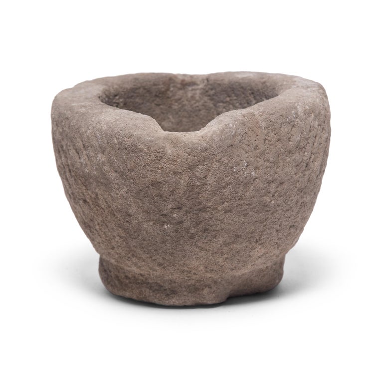 Chinese Stone Garlic Mortar, circa 1900 at 1stDibs