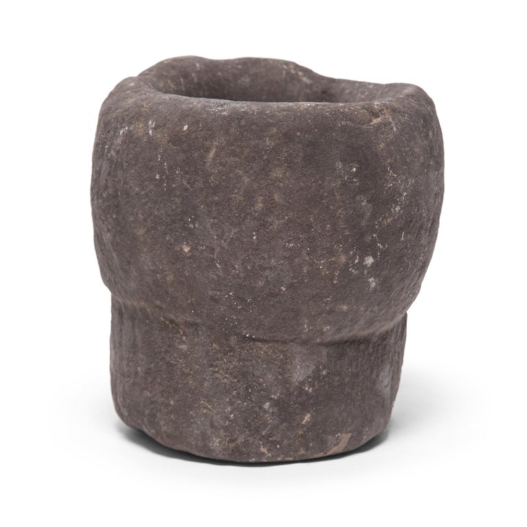 Chinese Stone Garlic Mortar, circa 1900 at 1stDibs