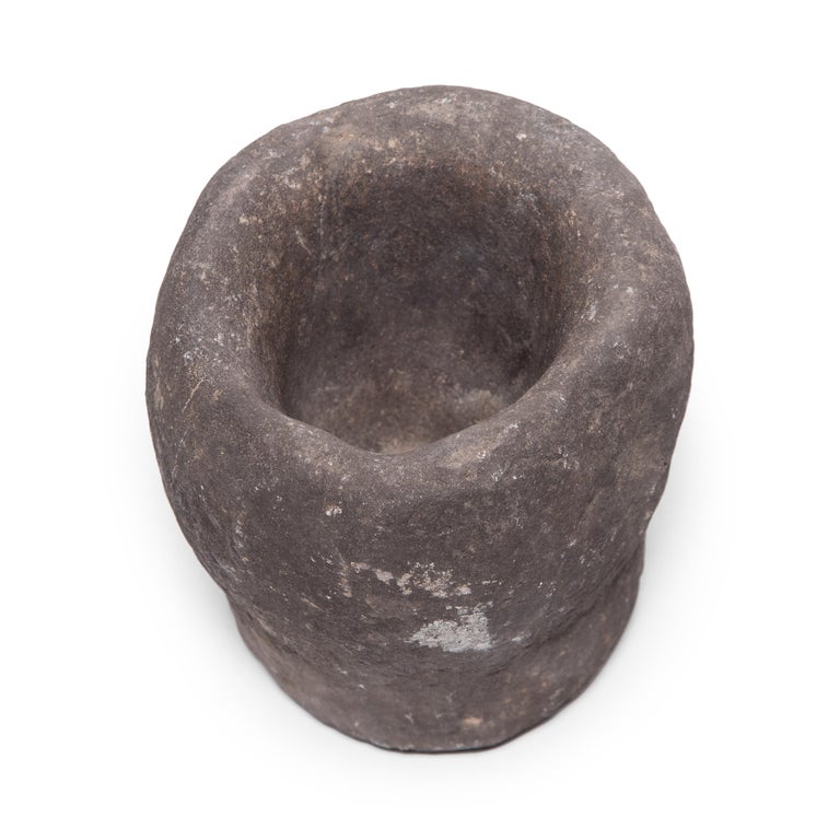 Chinese Stone Garlic Mortar, circa 1900 at 1stDibs