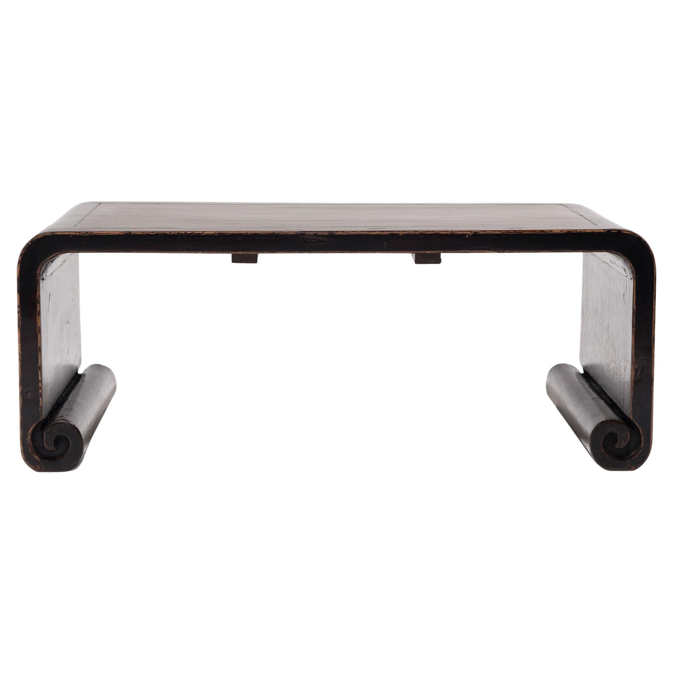 19th Century Chinese Rosewood Scroll Table For Sale at 1stDibs