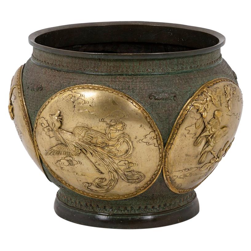 Chinese Style Planter in Bronze, circa 1880 For Sale at 1stDibs