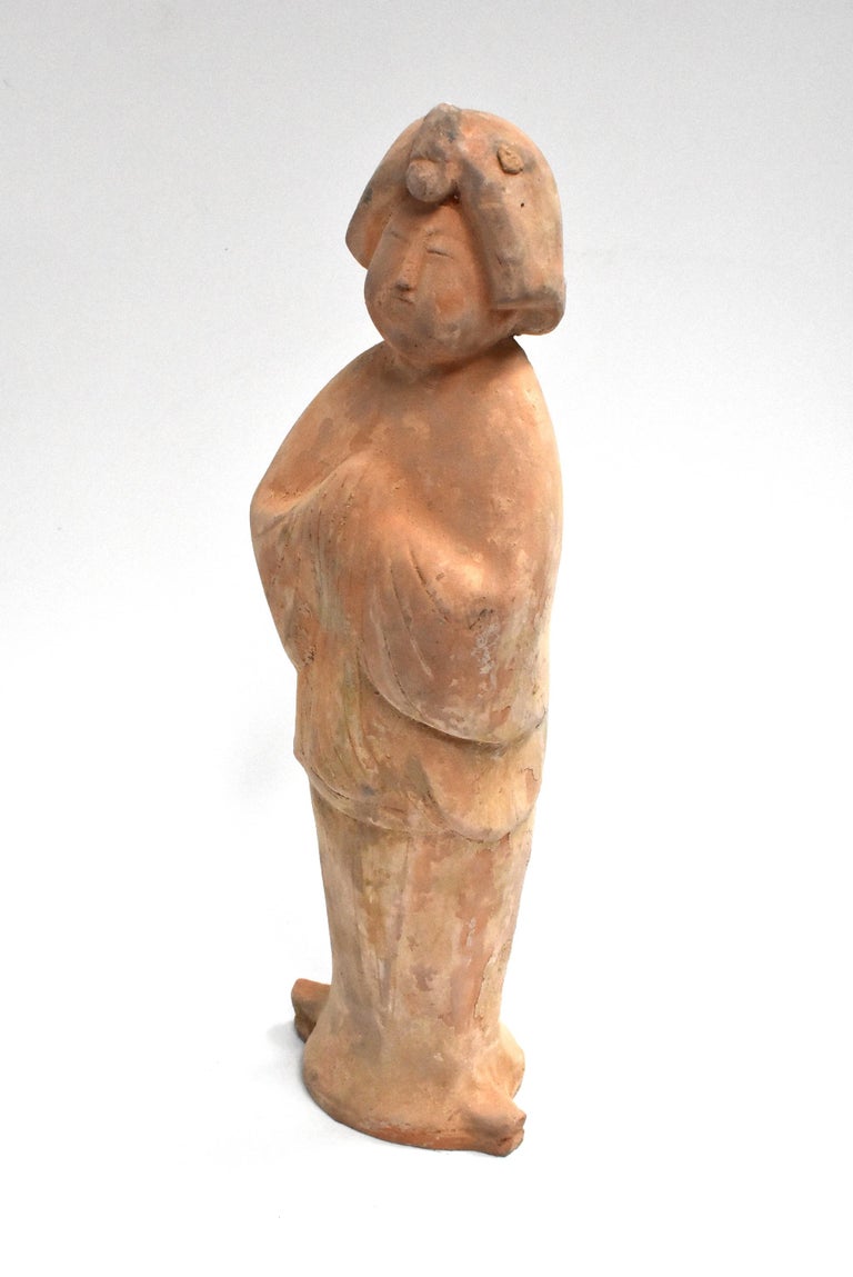 Chinese Terracotta Court Lady Tang Figure 3 at 1stDibs