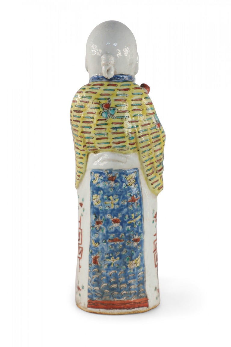 Chinese Taoist Han Elder Man Longevity God Porcelain Figurine For Sale ...