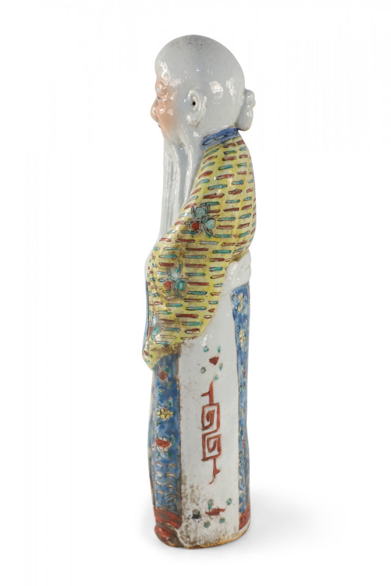 Chinese Taoist Han Elder Man Longevity God Porcelain Figurine For Sale ...