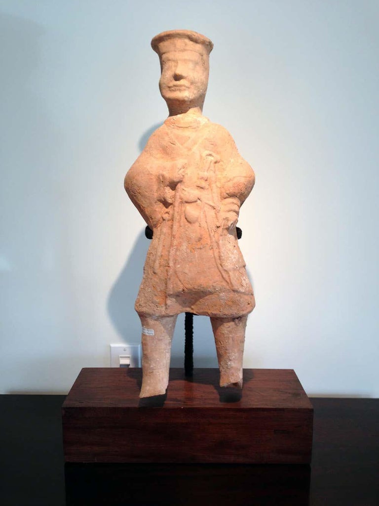 Chinese Terracotta Statue Tomb Figure East Han Dynasty For Sale at 1stDibs