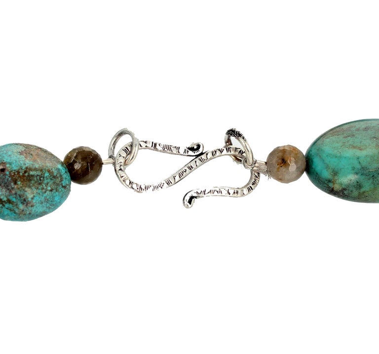 Chinese Turquoise and Labradorite Necklace at 1stDibs