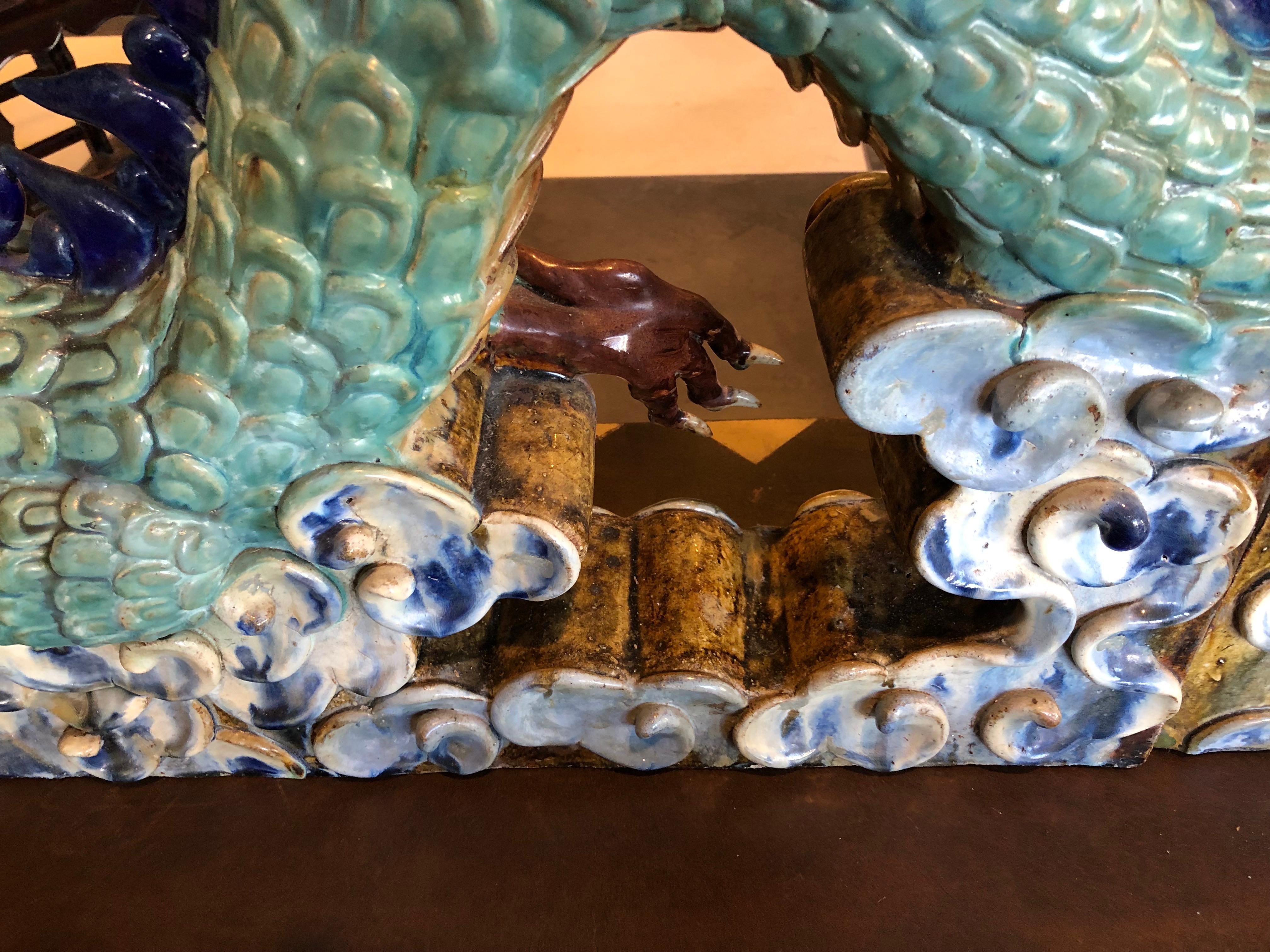 Chinese Two Pair Ceramic Dragon at 1stDibs | ceramic dragons for sale ...