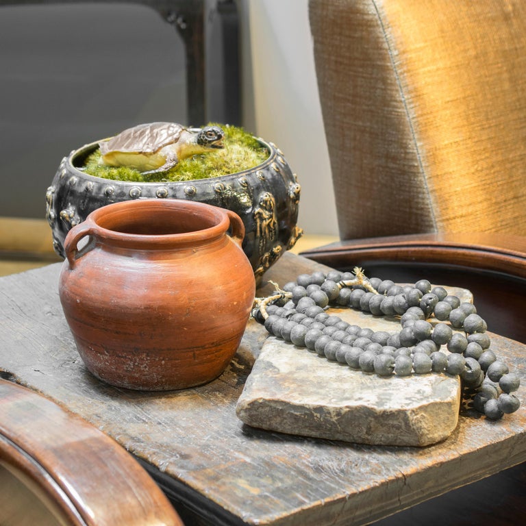 Chinese Unglazed Terracotta Rice Jar, C. 1900 For Sale at 1stDibs