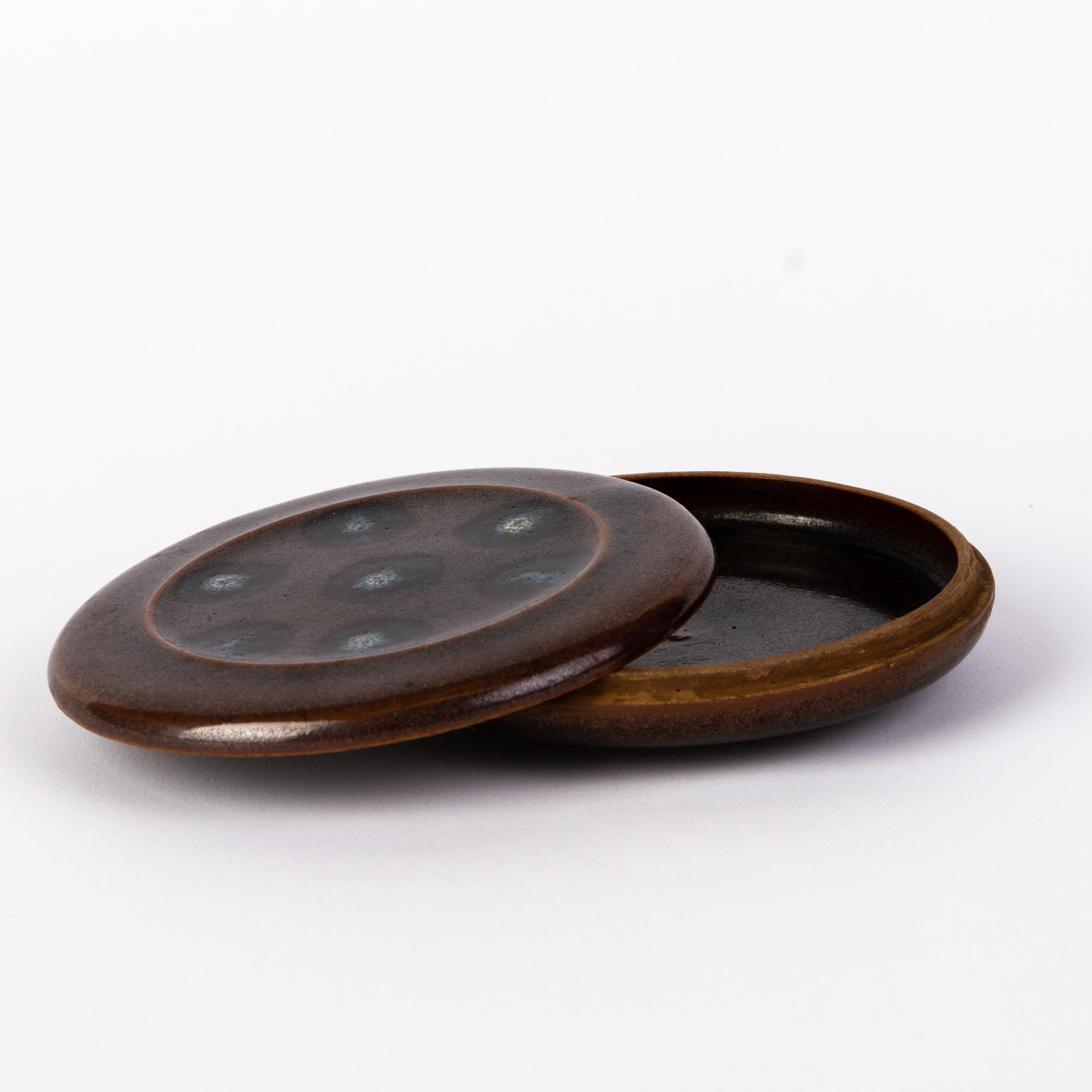 Chinese Unusual Pottery Circular Paste Trinket Box 19th Century For ...