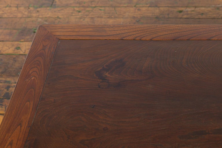 Chinese Vintage Low Coffee Table with Two-Toned Top and Curving Legs ...