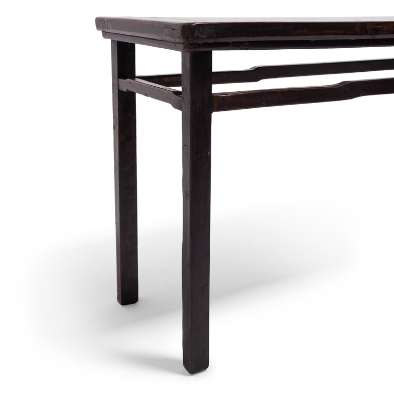 Chinese Walnut Handscroll Table, c. 1900 For Sale at 1stDibs
