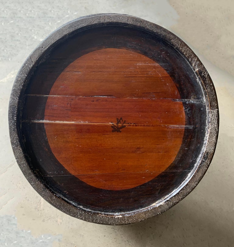 Chinese Water Bucket Hand-Made from Wood, Early 20th Century For Sale ...