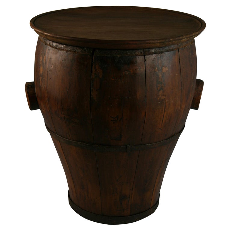 Chinese Rice Storage Container Converted to a Table at 1stDibs