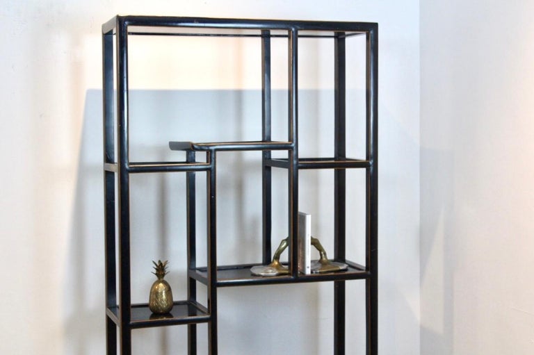 Chinese Wooden Free Standing Shelving Unit at 1stDibs