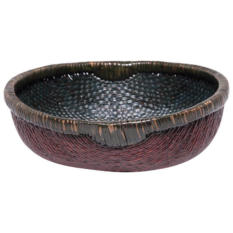 Chinese Woven Field Basket, circa 1900 at 1stDibs