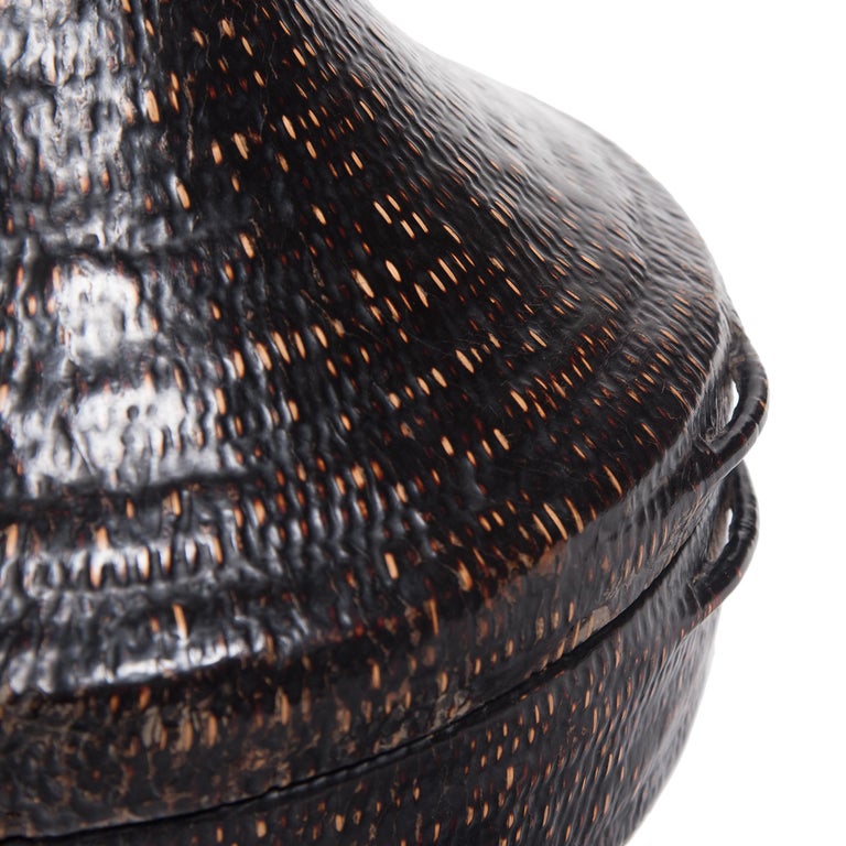 Chinese Woven Summer Hat Box, circa 1850 For Sale at 1stDibs