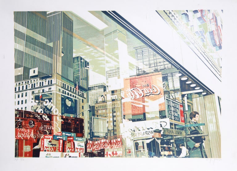 Ching Jang Yao - Coca-Cola, City Reflection Silkscreen by CJ Yao at 1stDibs