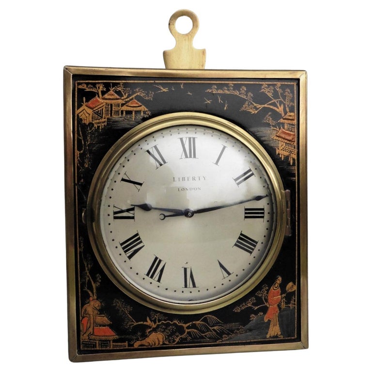 Chinoiserie Decorated Sedan Clock, Liberty, London at 1stDibs