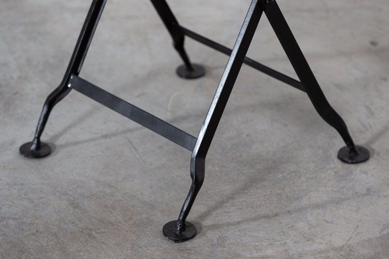 Chinoiserie Folding Iron Side Table For Sale at 1stDibs