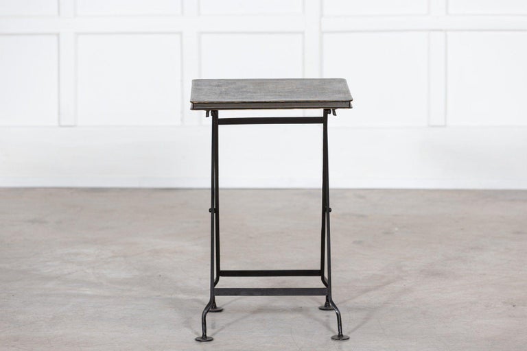 Chinoiserie Folding Iron Side Table For Sale at 1stDibs