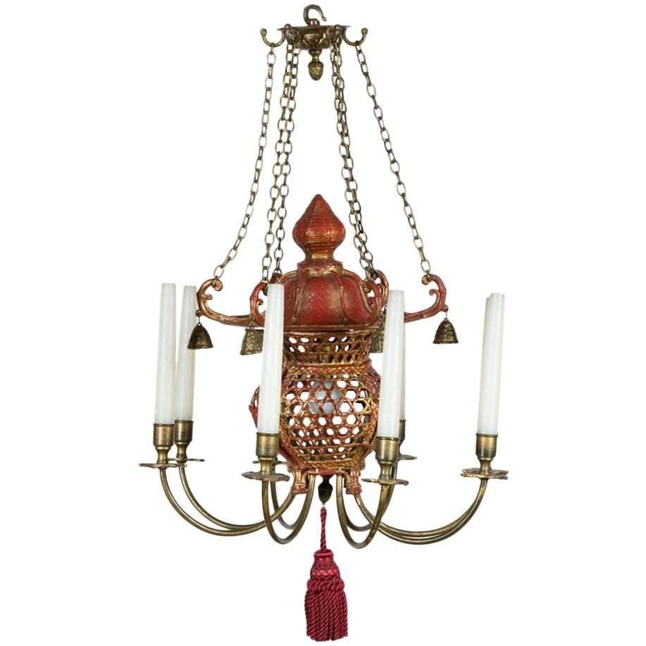 Rider Brass Pagoda Pendant Light in Black at 1stDibs