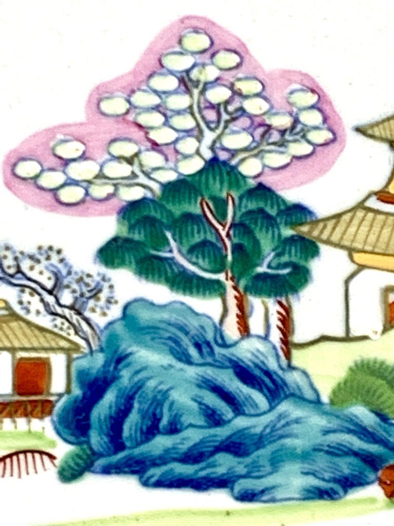 Chinoiserie Stoneware Dish Made by Spode, England, circa 1820 at 1stDibs