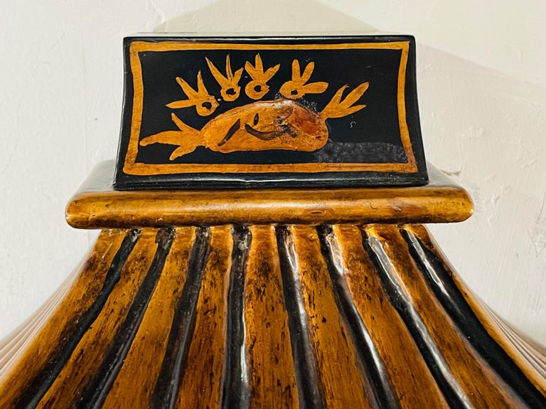 Chinoiserie Style Pagoda Form Faux Bamboo Wall Rack, 3 Shelves For Sale ...