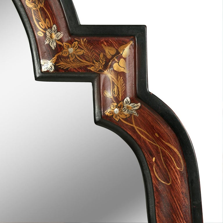 Chinoiserie Style Queen Anne Mirror at 1stDibs