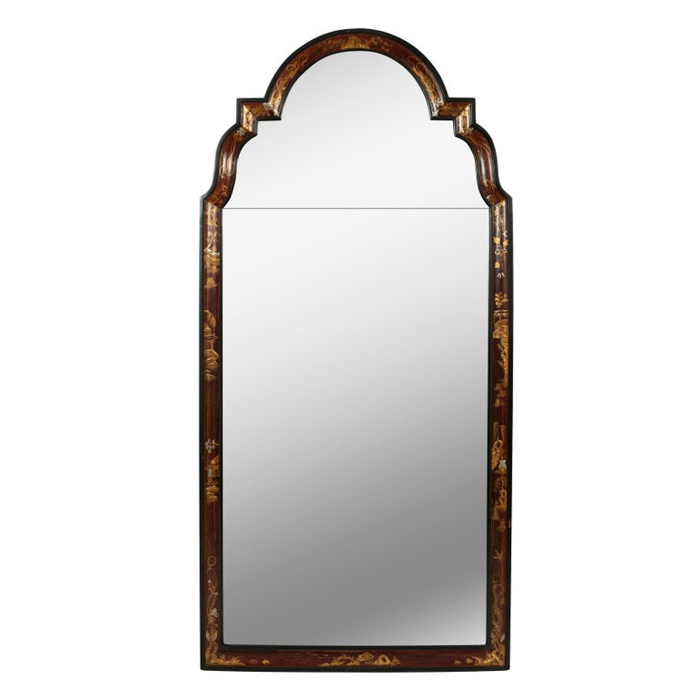 Chinoiserie Style Queen Anne Mirror at 1stDibs