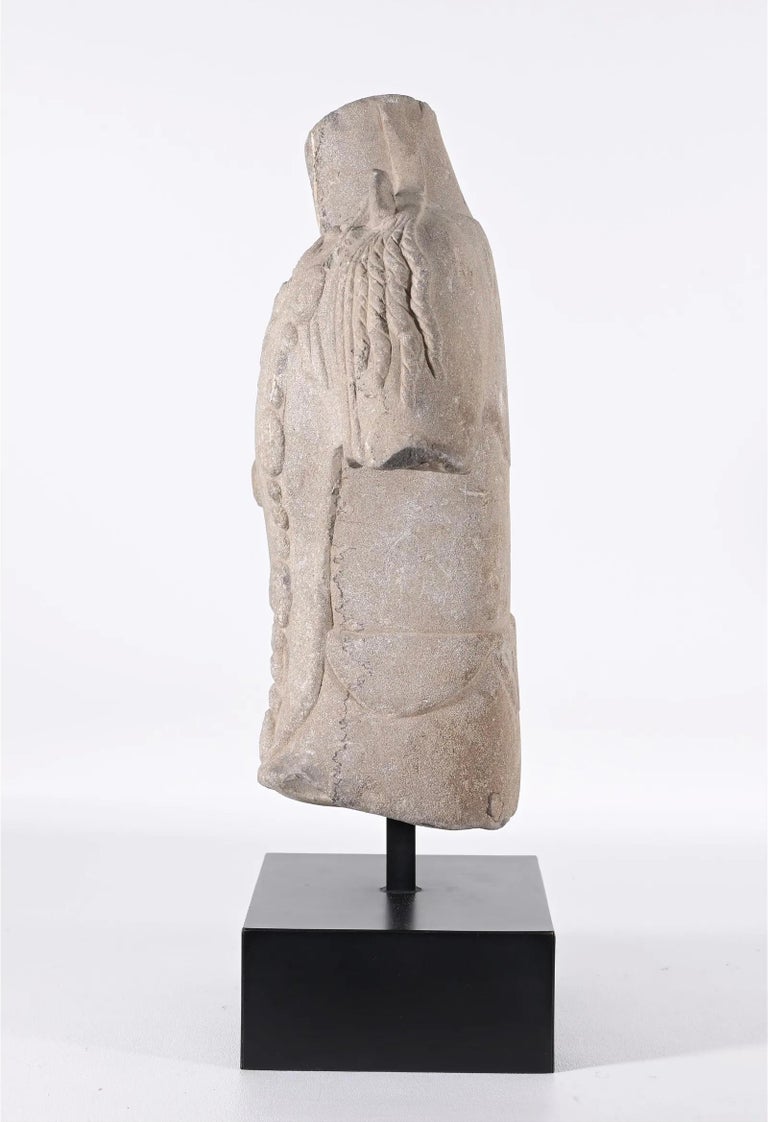 Chinese Carved Stone Torso For Sale at 1stDibs