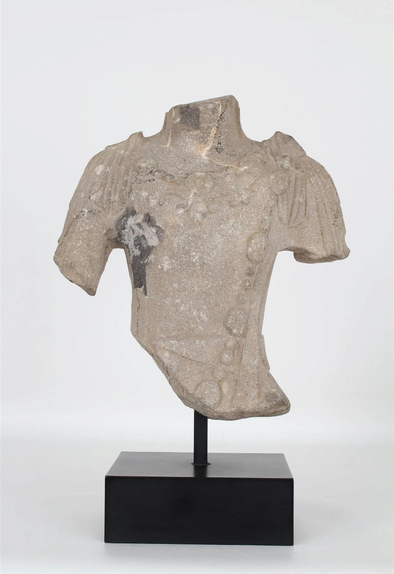 Chinese Carved Stone Torso For Sale at 1stDibs