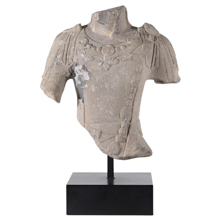 Chinese Carved Stone Torso For Sale at 1stDibs